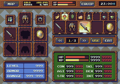 RPG Game: Interface Mockup - Update 2 @ PixelJoint.com